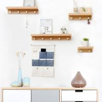 China Expandable Wall Mounted Bamboo Towel Rack with Shelf The Essential Storage Solution for sale