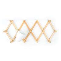 China Natural Solid Bamboo Wall Coat Hook for Hanging Towels Robes and Coats 86.68x17x5cm for sale