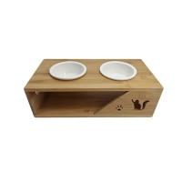 China Single Tier Natural Bamboo Feeder for Protecting Animal's Cervical Spine Direct Sale for sale