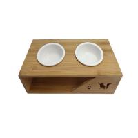 China Single Tier Natural Bamboo Feeder for Protecting Animal's Cervical Spine Direct Sale for sale
