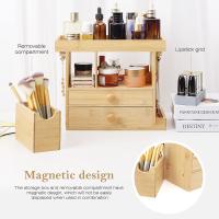 China OEM Bamboo Wooden Jewelry Organizer Storage Box With Drawer for sale