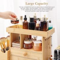 China OEM Bamboo Wooden Jewelry Organizer Storage Box With Drawer for sale