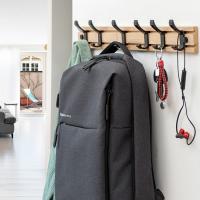 China Customized Hook Quantity Solid Bamboo Wall Hanging Hooks for Living Room Organization for sale