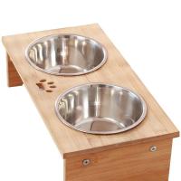 China 1L Capacity Automated Pet Feeder with Elevated Dual Bowls Multifunctional Design for sale