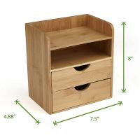 China Effortless Organization 4 Tier Wooden Box Storage Drawer Cabinet for Office Supplies for sale