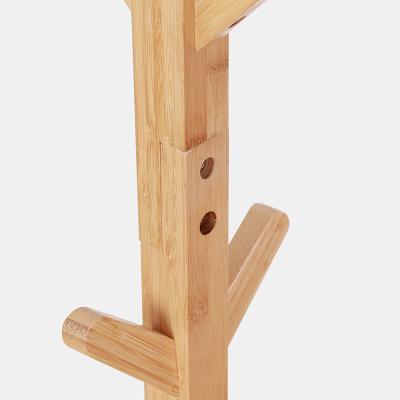 China Natural 100% Eco-friendly Tree Shaped Bamboo Stand Hanger for Clothes On Walls BAMBOO for sale