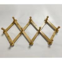 China Functional Bamboo Accordion Style Wall Mounted Hook for Organizing Behind Doors/Walls for sale
