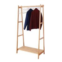 China Eco-Friendly Rectangle Bamboo Storage Rack Hanger Stand for Bedroom Organization for sale