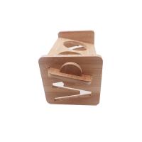 China Protect Cervical Spine Easy Cleaning Ceramic Pet Feeder with Adjustable Bamboo Stand for sale