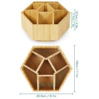 China 360 Degree Rotating Pen Holder Cute and Creative Storage Boxes Bins for Customer Logo for sale