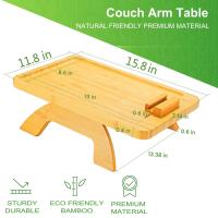 China Rotating Holder Foldable Couch Tray for Wide Arm Sofas Rectangle 38.87 X 24.9 X 4.32CM for sale