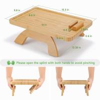 China Rotating Holder Foldable Couch Tray for Wide Arm Sofas Rectangle 38.87 X 24.9 X 4.32CM for sale