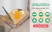 China Rotating Holder Foldable Couch Tray for Wide Arm Sofas Rectangle 38.87 X 24.9 X 4.32CM for sale