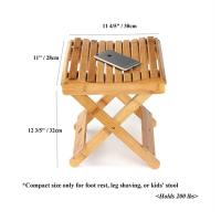 China Modern Design Adult Children Portable Folding Stool Made of Natural Bamboo for Outdoor for sale