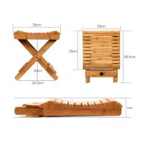 China Modern Design Adult Children Portable Folding Stool Made of Natural Bamboo for Outdoor for sale