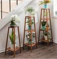 China Natural Multi-layer Flower Stand for Balcony Living Room Home Decoration Potted Plant for sale