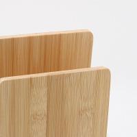 China Bamboo Napkin Holder Adjustable Wood Storage Rack for Dining Room Picnic Kitchen Table for sale