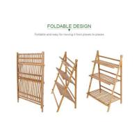 China Organize in Style Modern Foldable Bamboo Wall Storage Drying Rack for Shoes and Plants for sale