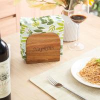 China Bamboo Napskin Holder For Table Upright Napkin Dispenser Perfect For Indoor And Outdoor for sale