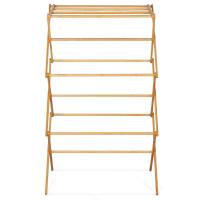 China Space-saving 120*50*150cm Bamboo Accordion Clothes Dryer Drying Rack for Clothing for sale