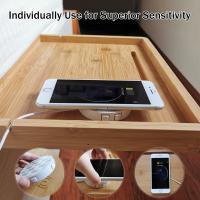 China Bamboo Bedside Board Shelf With Mobile Phone Tablet Holder for Other Home Storage Organization for sale