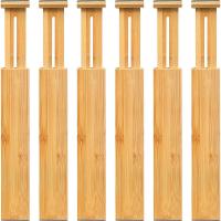 China Custom Designs Adjustable Bamboo Wood Drawer Dividers for Personalized Organization for sale