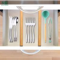 China Custom Designs Adjustable Bamboo Wood Drawer Dividers for Personalized Organization for sale