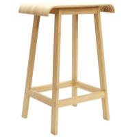 China Creative Bamboo Curved Seat Bar Stool with Eco-friendly Design and CE Certificate for sale
