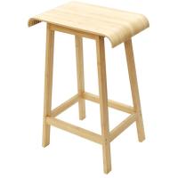 China Creative Bamboo Curved Seat Bar Stool with Eco-friendly Design and CE Certificate for sale