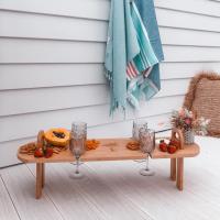 China Outside Portable Bamboo Picnic Table For Wine Eco Friendly for sale