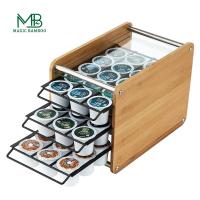 China Conveniently Organize Your Coffee Pods with this Sustainable Bamboo Holder and Drawer for sale