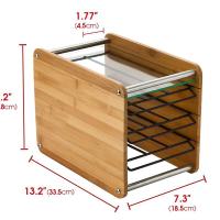 China Conveniently Organize Your Coffee Pods with this Sustainable Bamboo Holder and Drawer for sale