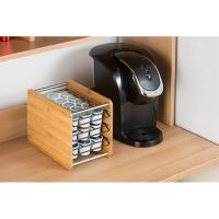 China Conveniently Organize Your Coffee Pods with this Sustainable Bamboo Holder and Drawer for sale