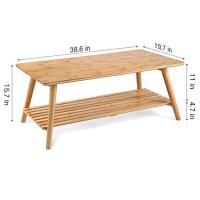 China Multifunctional Solid Bamboo Furniture Simple and Modern Coffee Table for Small Homes for sale
