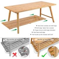 China Multifunctional Solid Bamboo Furniture Simple and Modern Coffee Table for Small Homes for sale