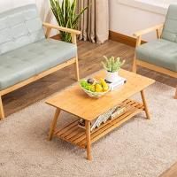China Multifunctional Solid Bamboo Furniture Simple and Modern Coffee Table for Small Homes for sale