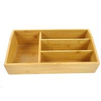 China CE Certificate Modern Bamboo Desk Storage Organizers Set with Removable Dividers for sale