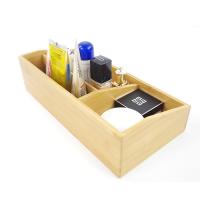 China CE Certificate Modern Bamboo Desk Storage Organizers Set with Removable Dividers for sale