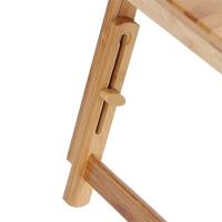 China Folding Adjustable Bamboo Laptop Stand Desk Sustainable Wood Custom for sale