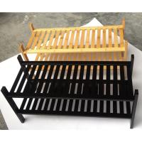 China 2 Tier Indoor Outdoor Bamboo Display Shelf Rack for Flower Pot Plant or Shoes in Black for sale