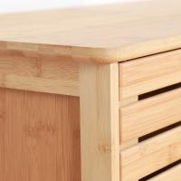 China ODM Double Shutter Bamboo Kitchen Storage Cabinet Modern for sale