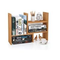 China Multifunctional Rectangle Bamboo Desk Organizer File Sorter Catalogue Rack Letter Holder for sale
