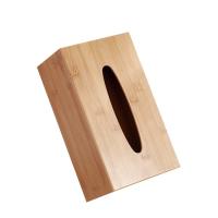 China MB-HW096 Simple Natural Bamboo Rectangle Paper Holder Tissue Napkin Box for Kitchen Bathroom for sale