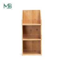 China Lacquer Bamboo Tea Bag Storage Rack Display Rack Snack Rack Storage Organizer With 3 Tier for sale