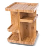 China OEM Bamboo Countertop Shelf Makeup Organizer For Bathroom Bedroom for sale