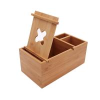 China Special Design Tissue Box Organizer Bamboo Storage Box Used for Tissue Keeper for sale