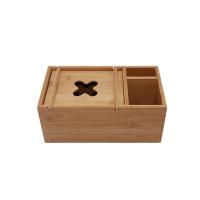 China Special Design Tissue Box Organizer Bamboo Storage Box Used for Tissue Keeper for sale