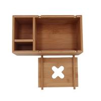 China Special Design Tissue Box Organizer Bamboo Storage Box Used for Tissue Keeper for sale
