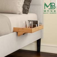 China Wholesale Bamboo Eco-Friendly Bedside Storage Box Rack For School Dormitories for sale