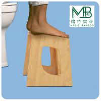 China Custom Eco-Friendly Bamboo Bathroom Non-Slip Adult Squat Stool for sale
